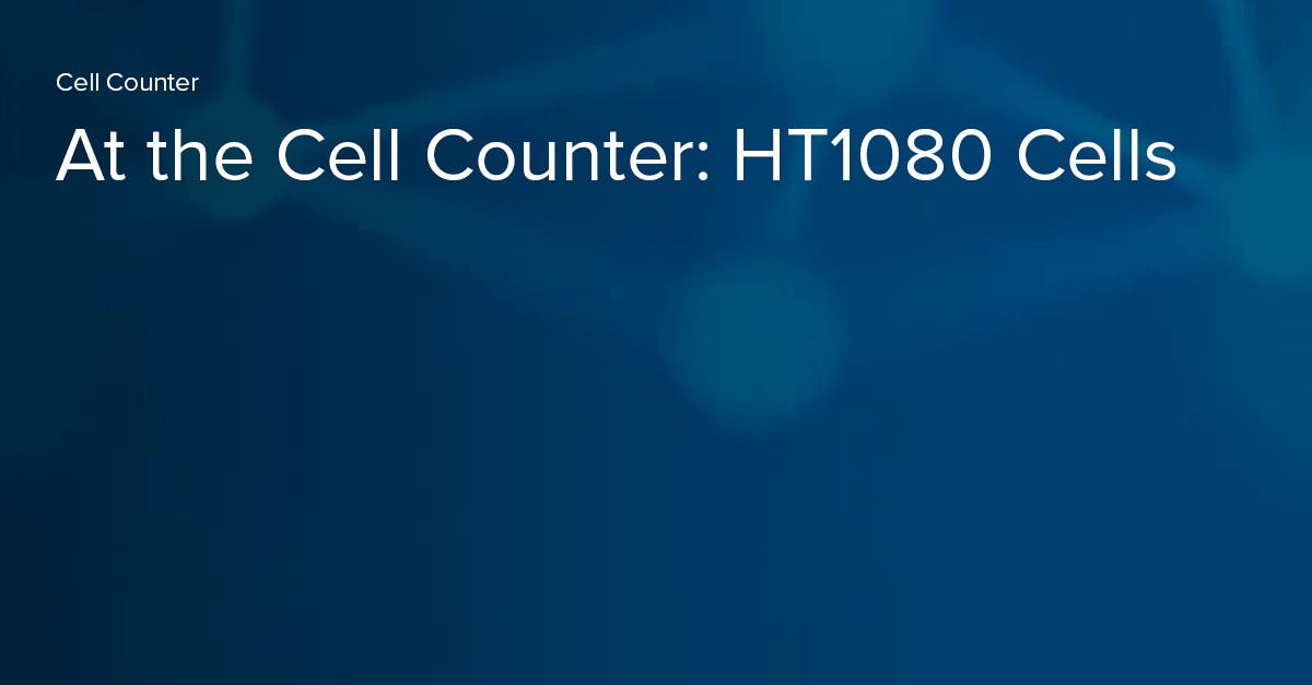 Cell Counter: HT1080 Cells, Oris Pro Cell Migration Assay