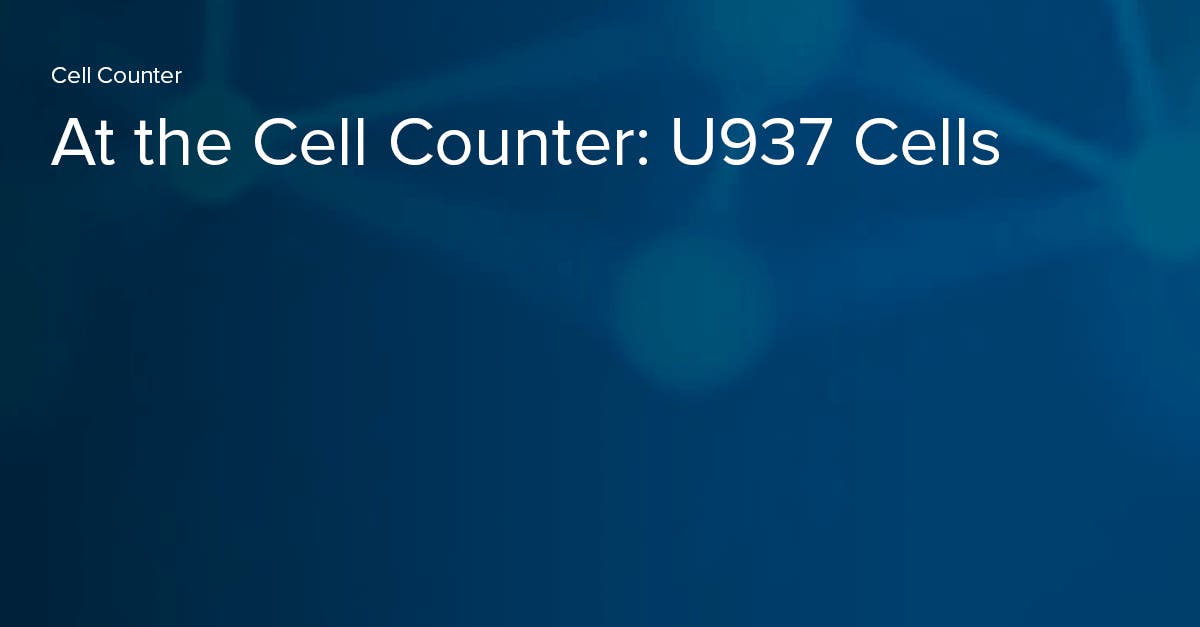 Cell Counter - U937 Cells, Cytometer