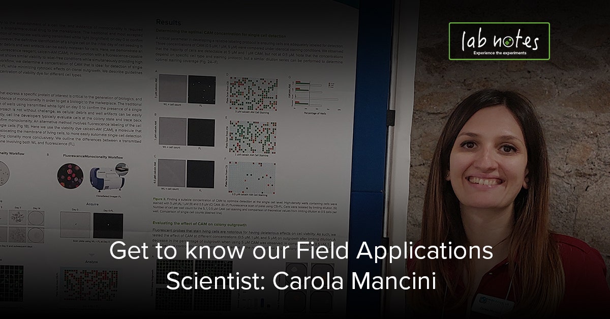Get to know our Field Applications Scientist: Carola Mancini