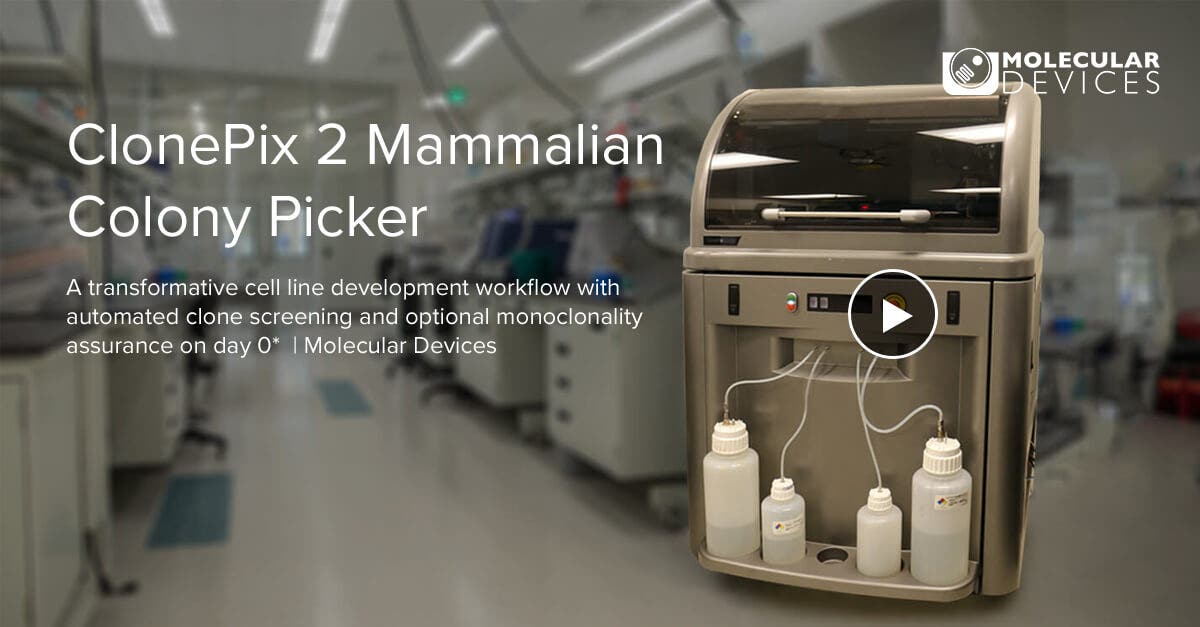ClonePix 2 Mammalian Colony Picker, Mammalian Clone Screening ... ClonePix 2 Mammalian Colony Picker, Mammalian Clone Screening ...