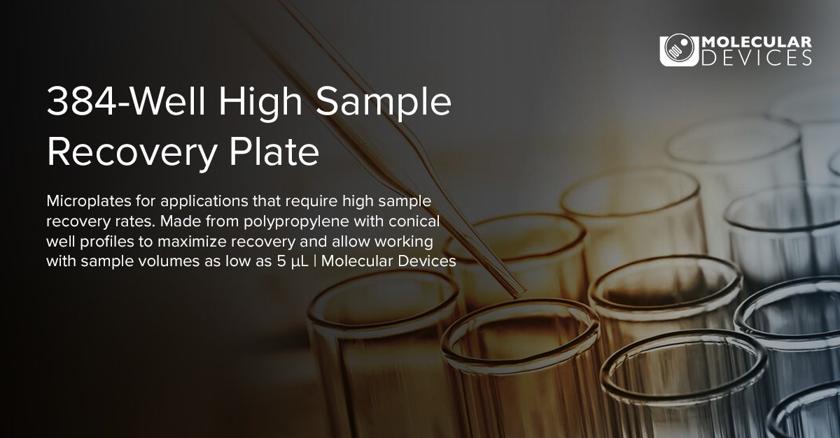 384-Well High Sample Recovery Plate | Molecular Devices