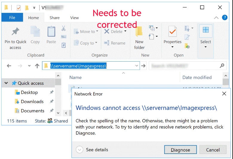 MetaXpress® Software: Error during plate acquisition: "The system cannot find the path specified ...