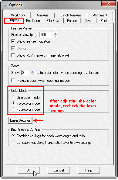 Genepix: Laser calibration failed