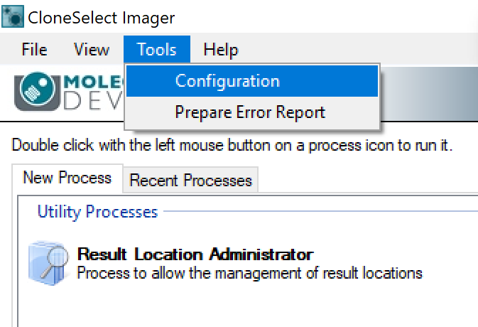 Clone Screening instruments: Serial number and software version