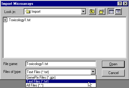 Acuity: import data files from non-Axon software