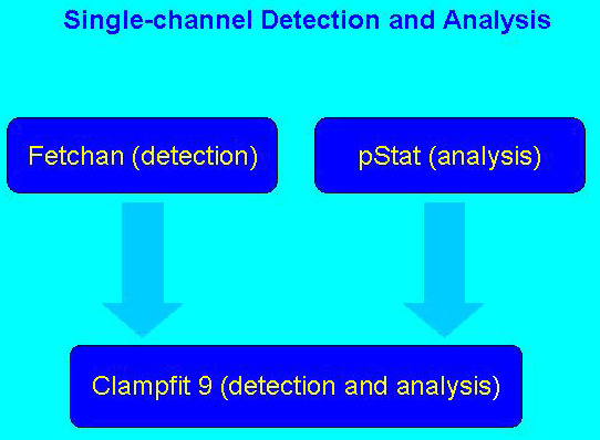 pCLAMP, Clampfit: Perform a typical single-channel analysis usingthe Clampfit Software