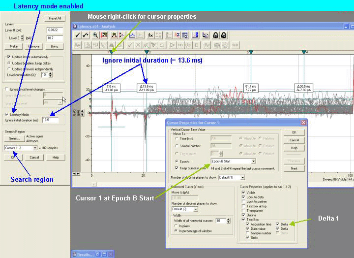 pCLAMP, Clampfit: Perform a typical single-channel analysis usingthe Clampfit Software