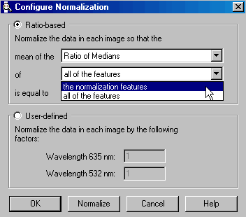 Can GenePix Pro software use control spots for normalization?