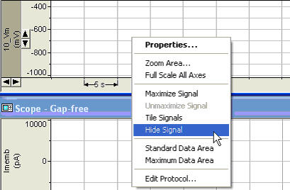 Using multiple scope windows in Clampex or AxoScope