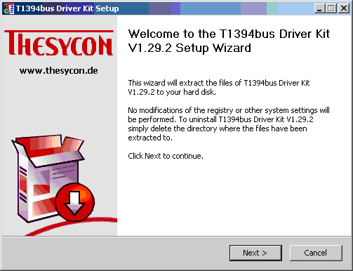 How to manage cameras with the Thesycon IEEE 1394 bus driver