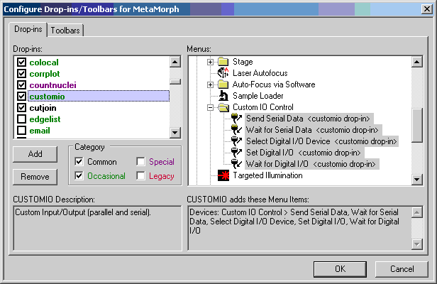 How to use journals in the MetaMorph® Software to trigger external hardware