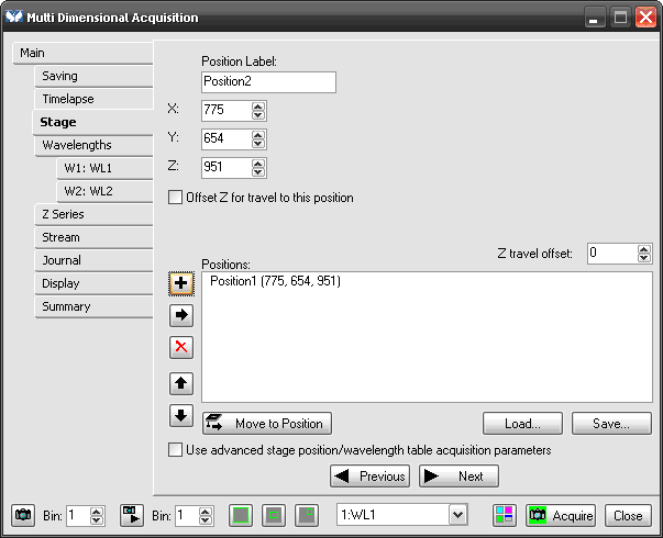 How to use the Stage tab in MDA