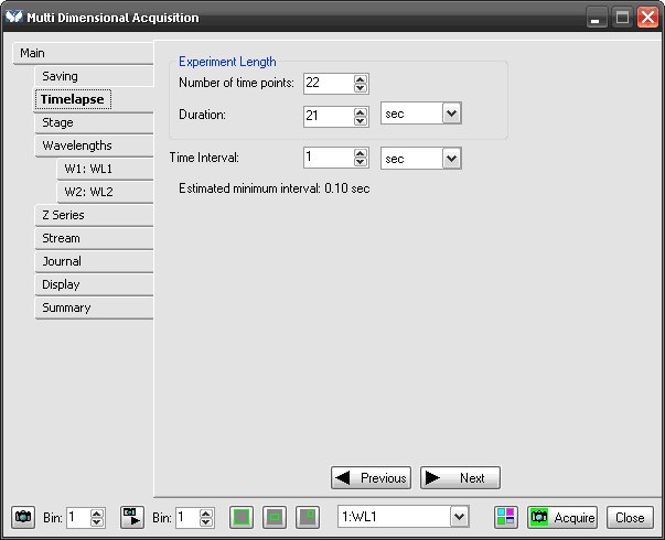 How to use the Timelapse tab in MDA
