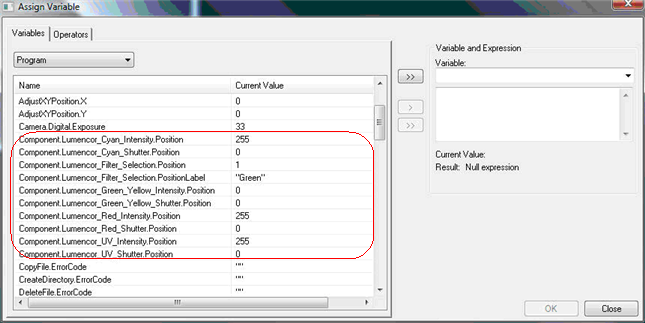 How to control a Lumencor Light Engine