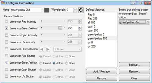 How to control a Lumencor Light Engine