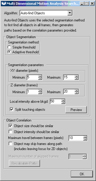 MetaMorph® or MetaXpress®: How to use Multi Dimensional Motion Analysis
