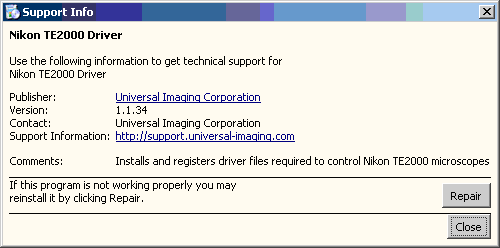 How to use the Nikon PFS with version 7 of the MetaMorph® Software