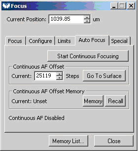 How to use the Nikon PFS with version 7 of the MetaMorph® Software