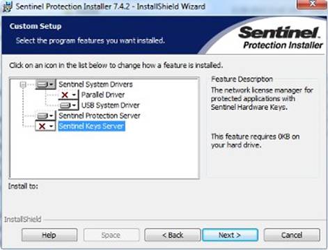 Installing a MetaMorph® Software network key on a network key server