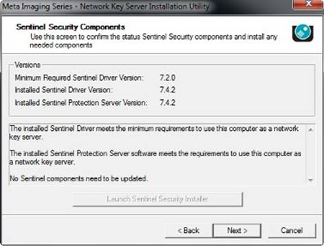 Updating a MetaMorph® Software network key