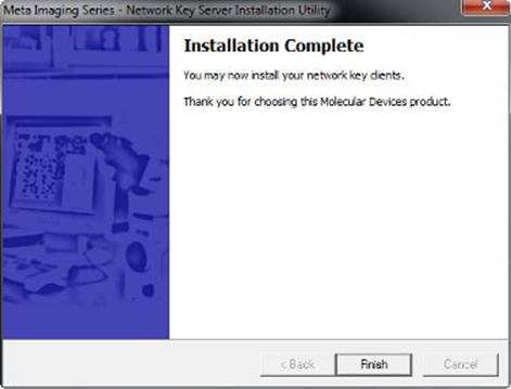 Updating a MetaMorph® Software network key