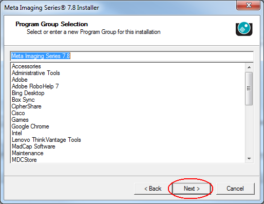 Installing Version 7.8 of the Meta Imaging Series® Software