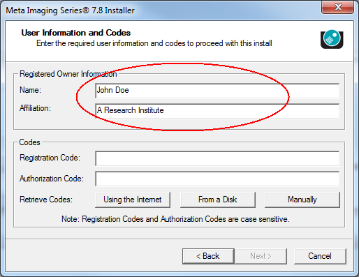 Installing Version 7.8 of the Meta Imaging Series® Software