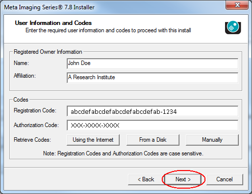 Installing Version 7.8 of the Meta Imaging Series® Software