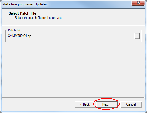 Updating Version 7.8 of the Meta Imaging Series® Software