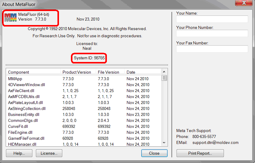 Finding Your System ID and Version of the MetaMorph®, MetaXpress ...