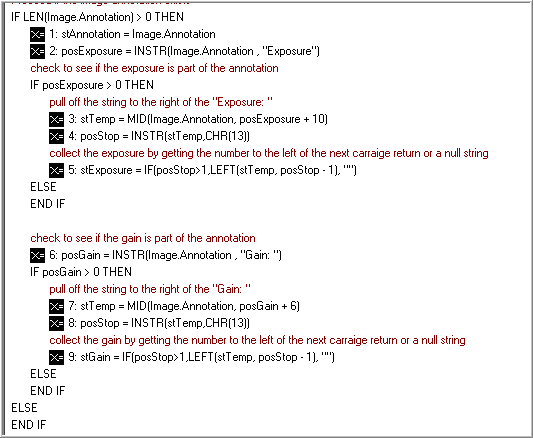 Using a journal to extract image annotation information as variables