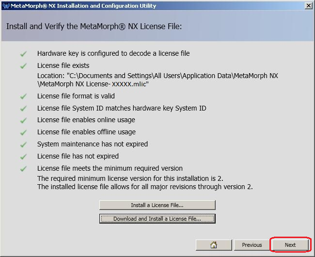 MetaMorph® NX 2.0 Software (Legacy) Installation Instructions