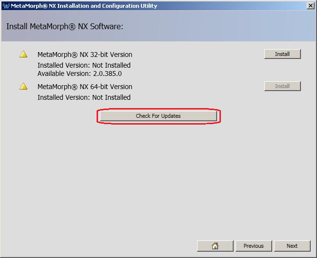 MetaMorph® NX 2.0 Software (Legacy) Installation Instructions