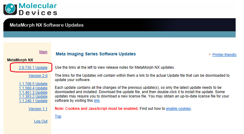 MetaMorph® NX 2.0 Software (Legacy) Installation Instructions
