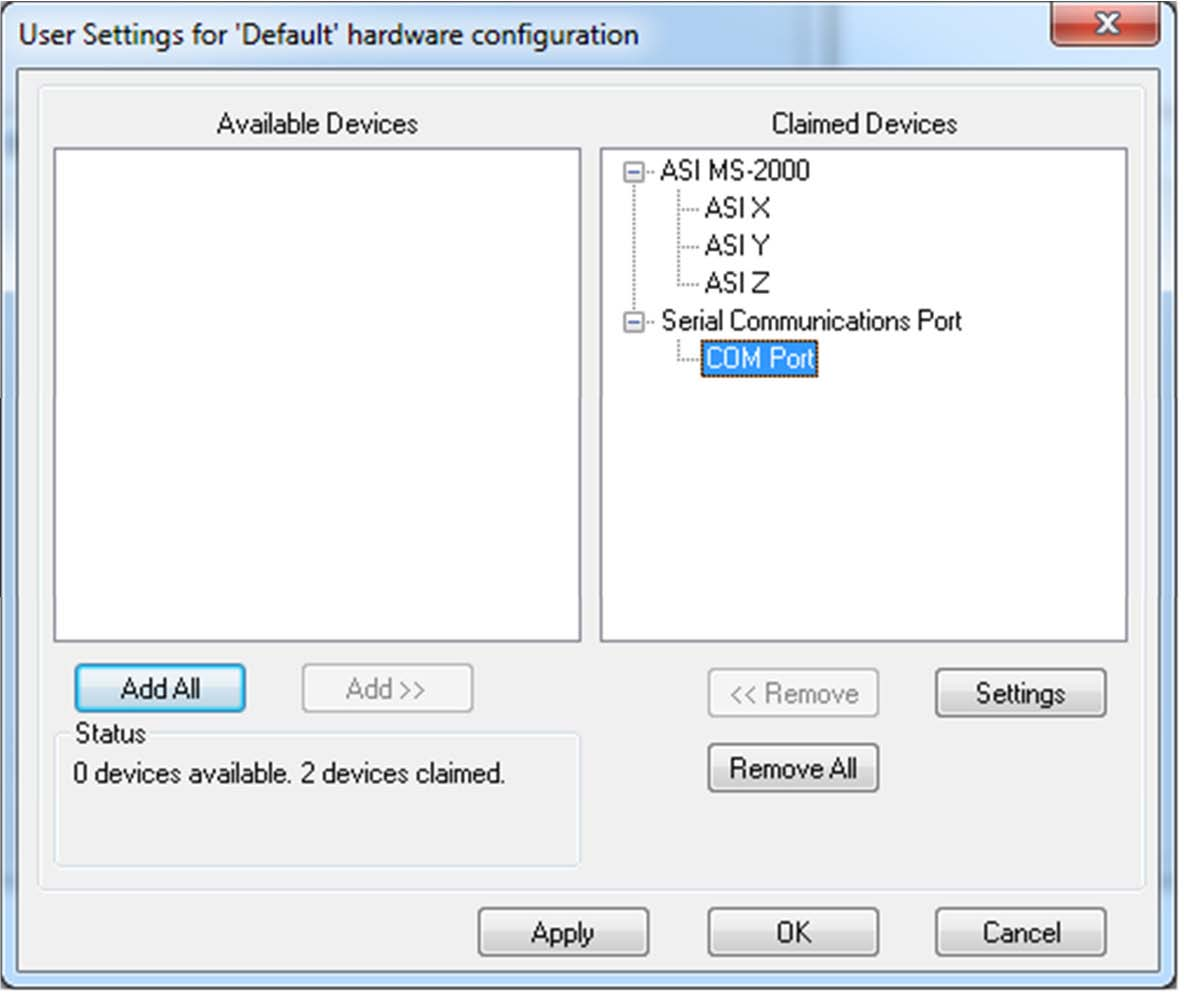 Controlling the ASI CRISP via serial commands from within the MetaMorph ...