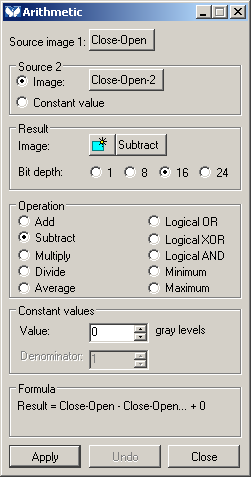 Correcting an uneven background in an image using morphology filters in ...