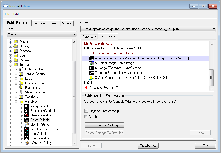 Introduction to writing journals in the MetaMorph® Software
