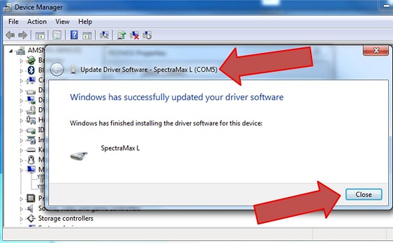 Installation of SoftMax® Pro on a Windows 7 computer and SpectraMax® L ...