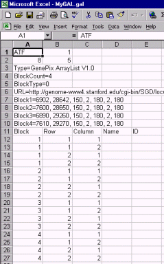 Using the "Save As GenePix Array List" Feature in GenePix Pro