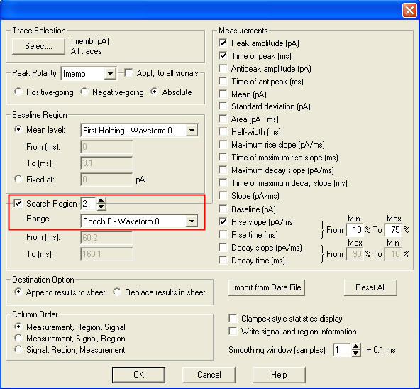 Conducting a Paired-Pulse Facilitation experiment with pCLAMP™ software