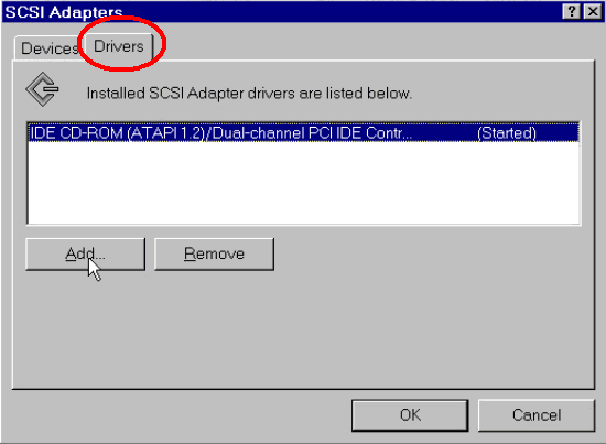 Install a SCSI GenePix microarray scanner under Windows NT