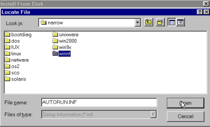 Install a SCSI GenePix microarray scanner under Windows NT