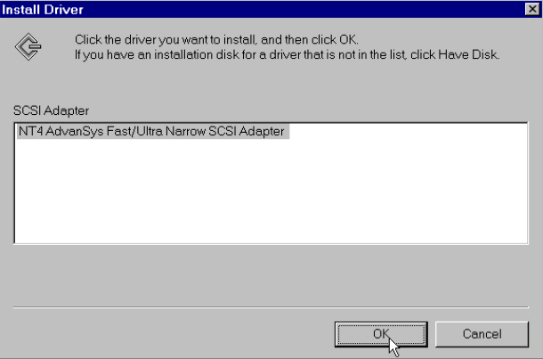Install a SCSI GenePix microarray scanner under Windows NT
